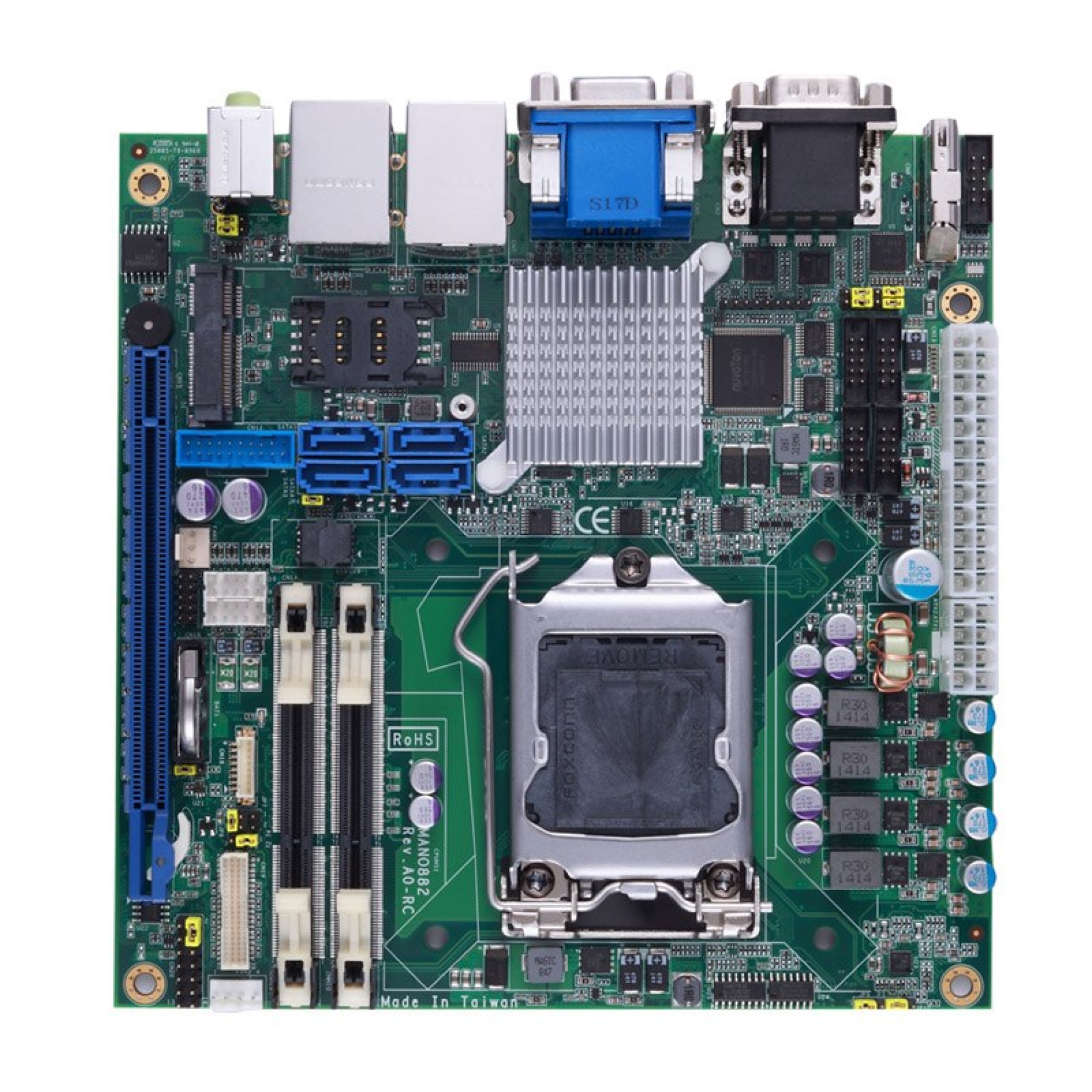 MANO882 Mini-ITX Server Board with Xeon CPU MANO882 Mini-ITX Server Board with Xeon CPU